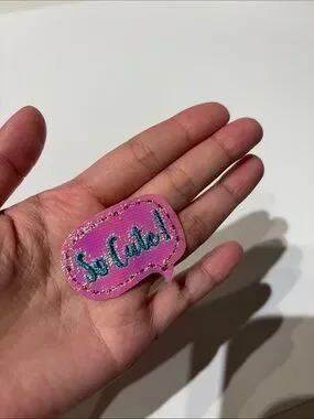 My dopamine finds | Other | Pink So Cute Speech Bubble Patch | Poshmark
